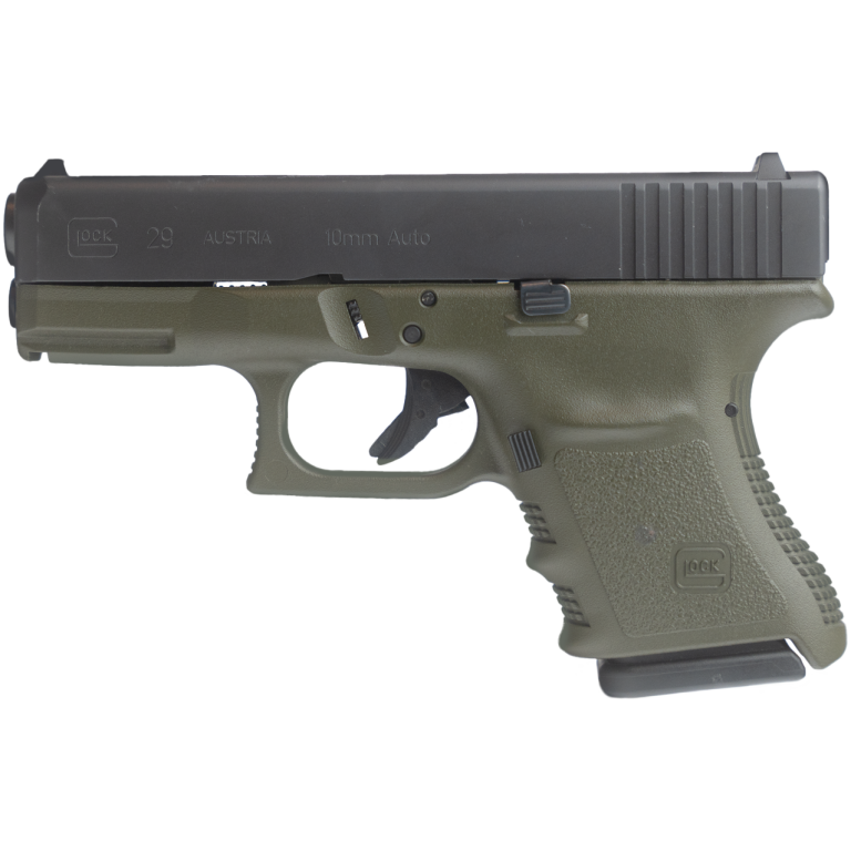 GLOCK 29 G29SF 10M FS *CA 10R [CUSTOM OD GREEN] | BrassDepot.com